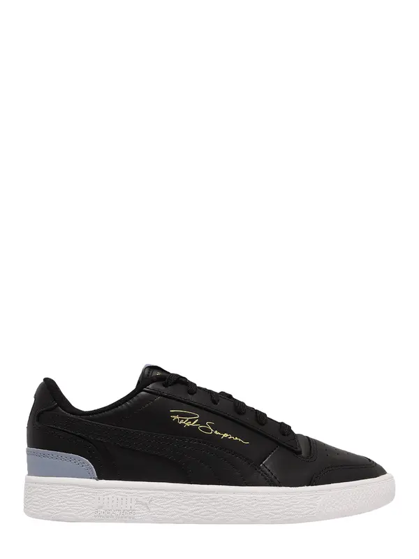 PUMA Ralph Sampson Low Faded Denim Sneakers - Black