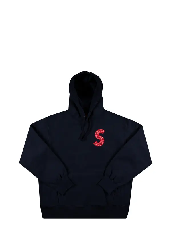 Supreme Logo Hooded Sweatshirt - Blue