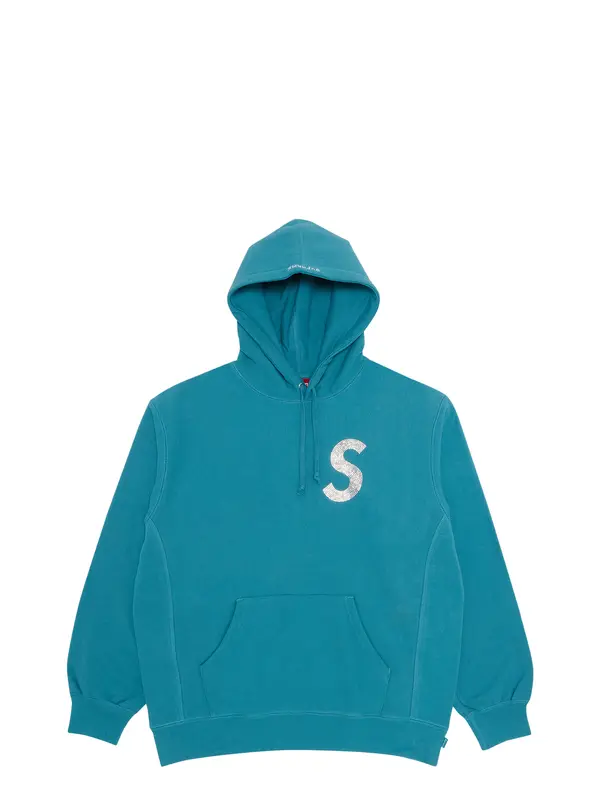 Supreme X Swarovski Logo Hooded Sweatshirt - Blue