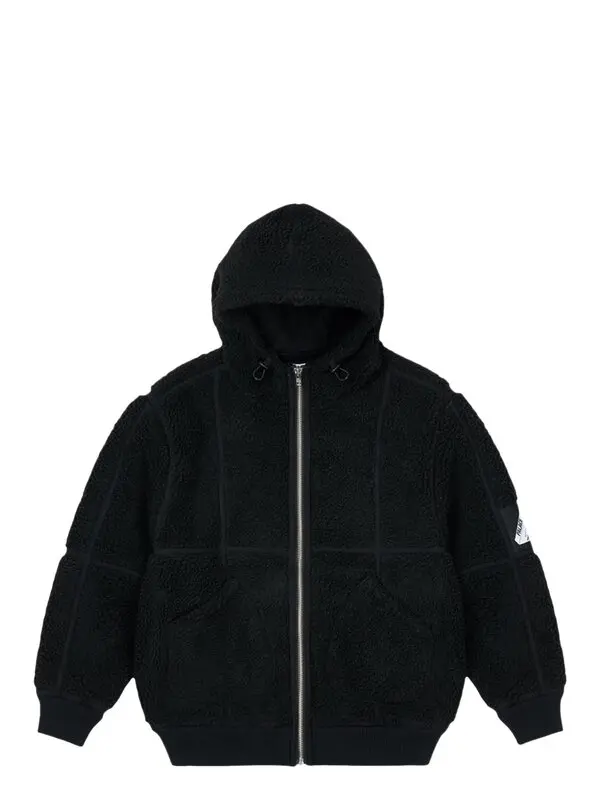PALACE Sherpa Hooded Jacket - Black