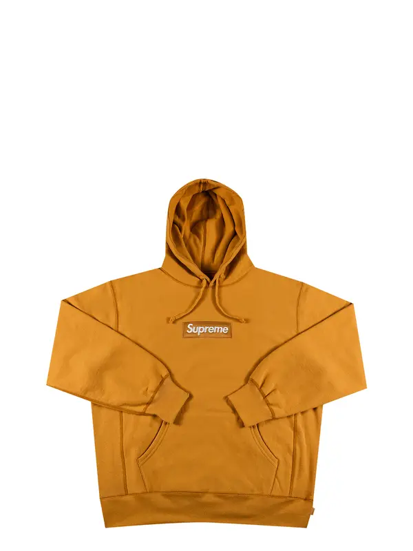 Supreme Box Logo Hooded Sweatshirt - Yellow