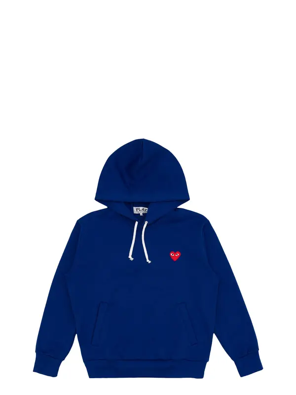 Play Comme Des Garcon Hooded Sweatshirt - Blue