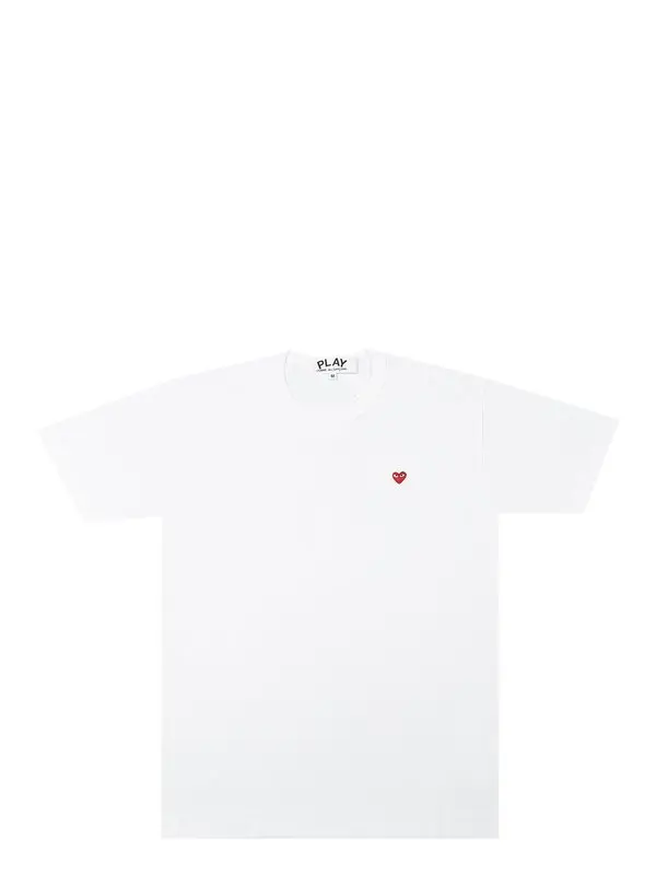 Play Comme Des Garcon Small Heart T-shirt - White
