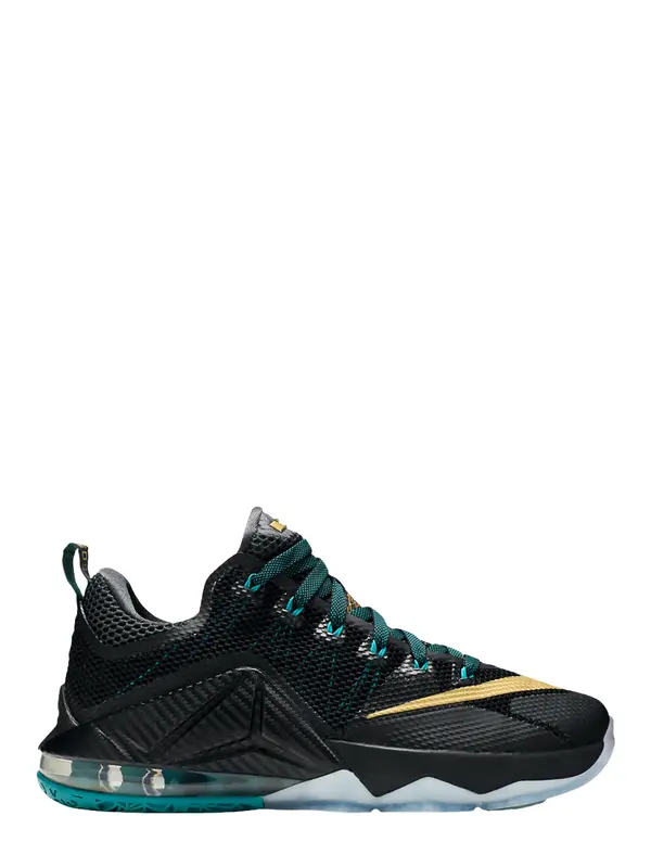 Nike Lebron 12 Low 'carbon Fiber' Sneakers - Black