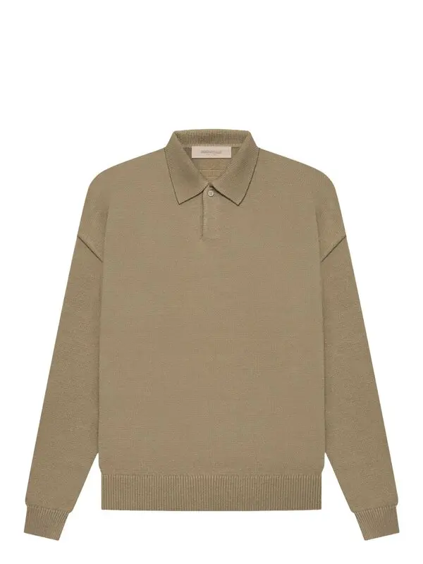 Fear Of God Knit Long-sleeve Polo - Green