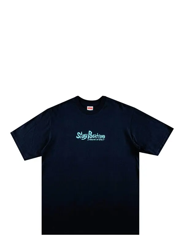Supreme Stay Positive Tee 'navy - Blue
