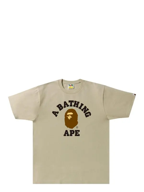 A BATHING APE College Tee 'beige - Cream