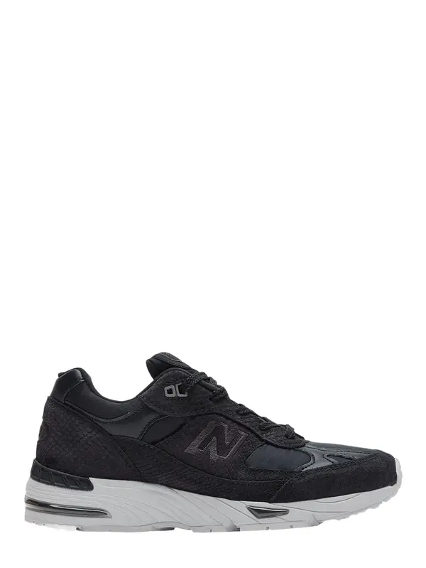 NEW BALANCE 991 Made In England Reptile Sneakers - Black