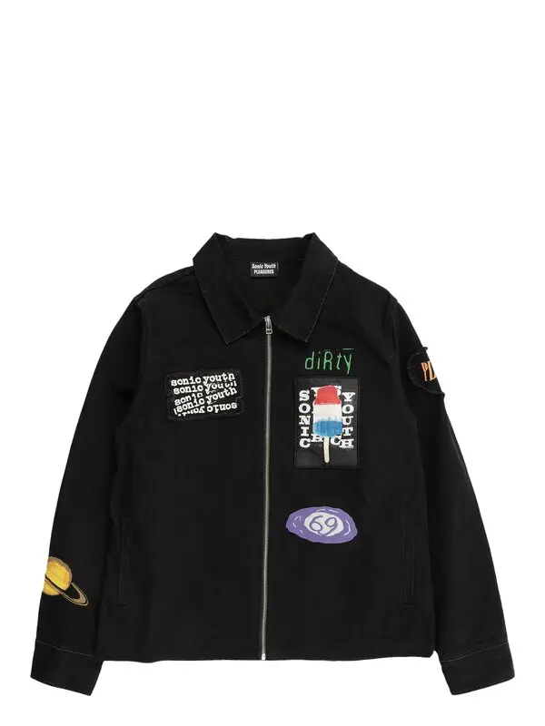 PLEASURES Sonic Youth Work Jacket - Black