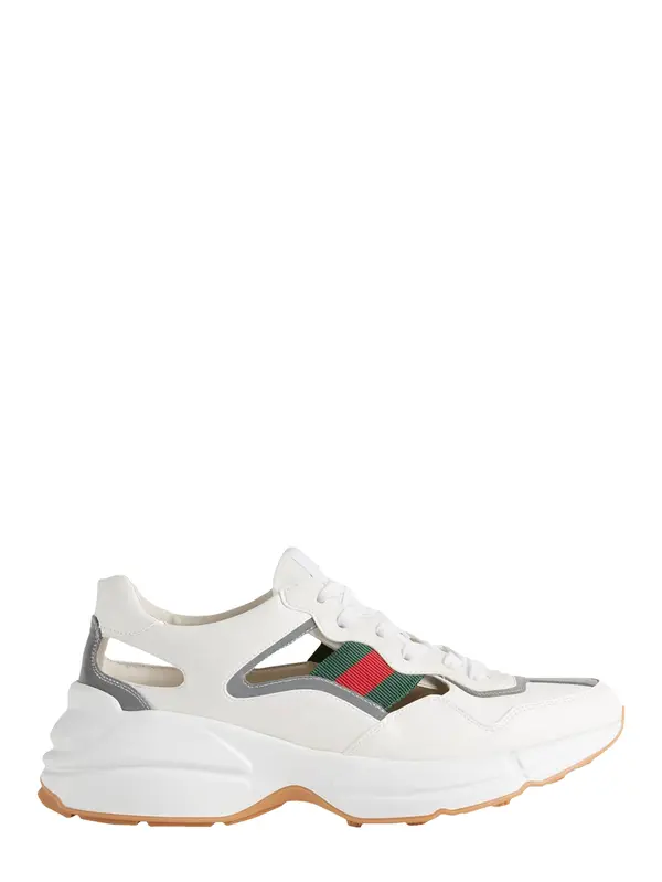 Gucci Rhyton Cut-out Sneakers - White