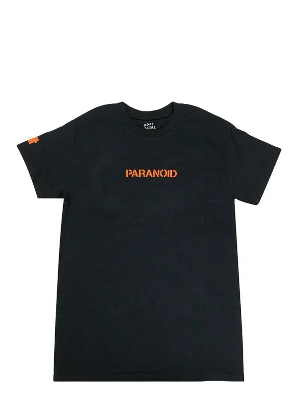 ANTI SOCIAL SOCIAL CLUB X Undefeated Paranoid Logo T-shirt - Black