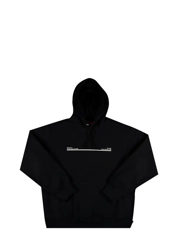 Supreme San Francisco Hooded Sweatshirt - Black