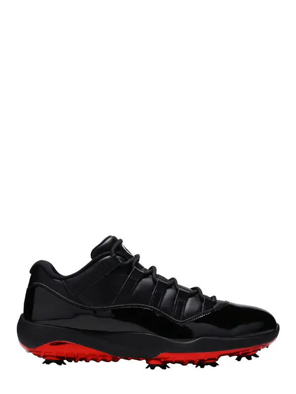 JORDAN 11 Low Golf 'safari Bred' Sneaker - Black
