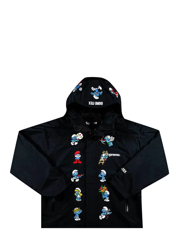 Supreme X Smurfs Gore-tex Shell Jacket - Black
