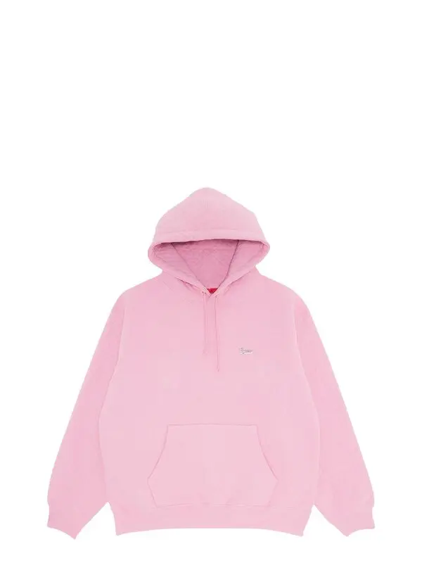 Supreme Micro Quilted Hooded Sweatshirt - Pink