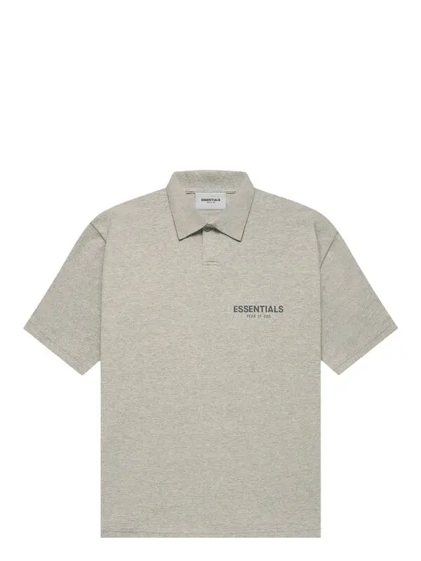 Fear Of God Short-sleeve Polo 'dark Heather Oatmeal - Grey