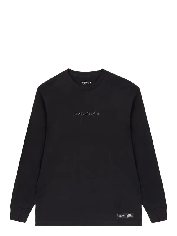 JORDAN X A Ma Maniére Long-sleeve T-shirt /medium Ash - Black