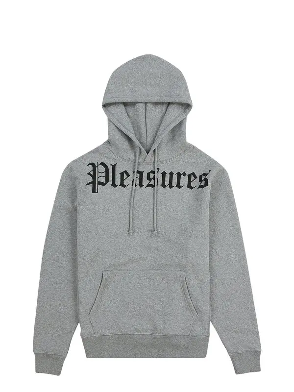 PLEASURES Pub Hooded Sweatshirt - Grey