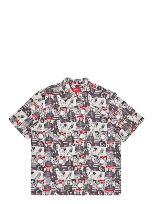 Supreme Magazine Short-sleeve Shirt - Grey