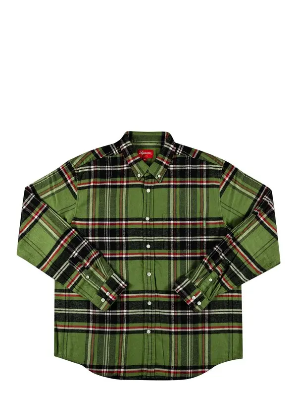Supreme Tartan Flannel Shirt - Green