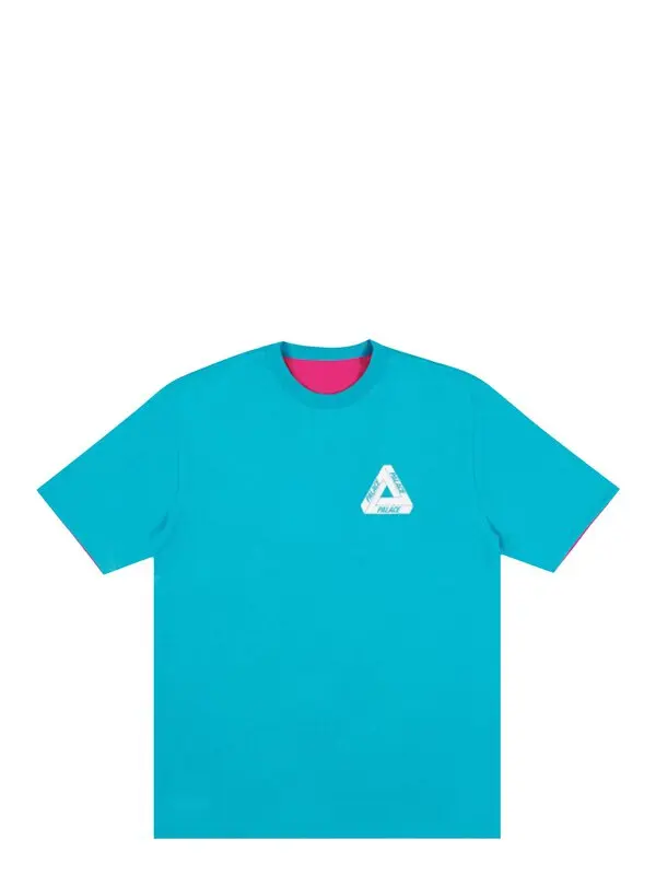 PALACE Reverso T-shirt /magenta - Teal