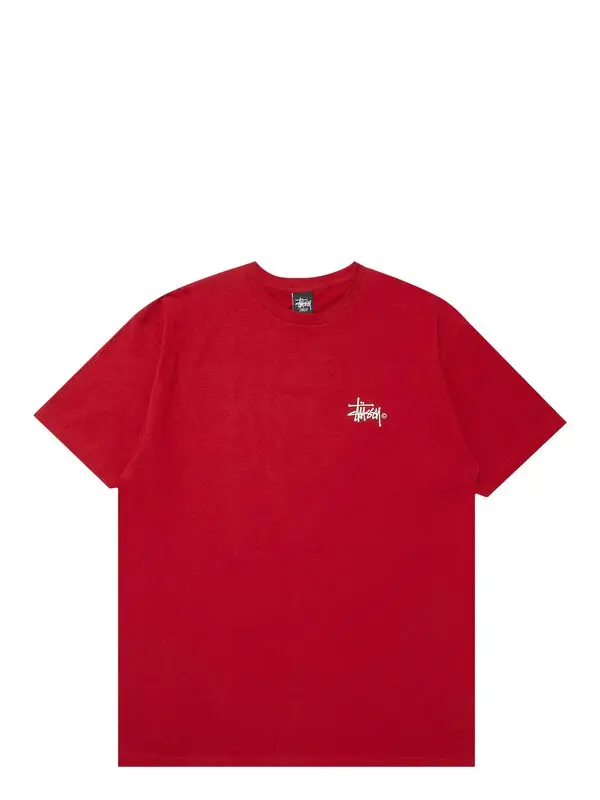 StÜssy Basic Logo Tee - Red
