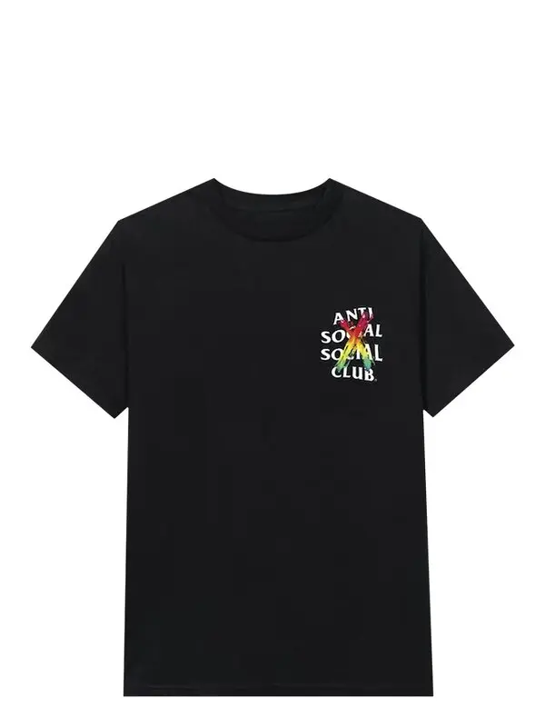 ANTI SOCIAL SOCIAL CLUB Cancelled Rainbow Tee - Black