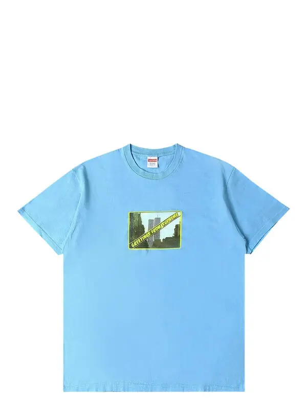 Supreme Greetings Tee 'light Slate - Blue