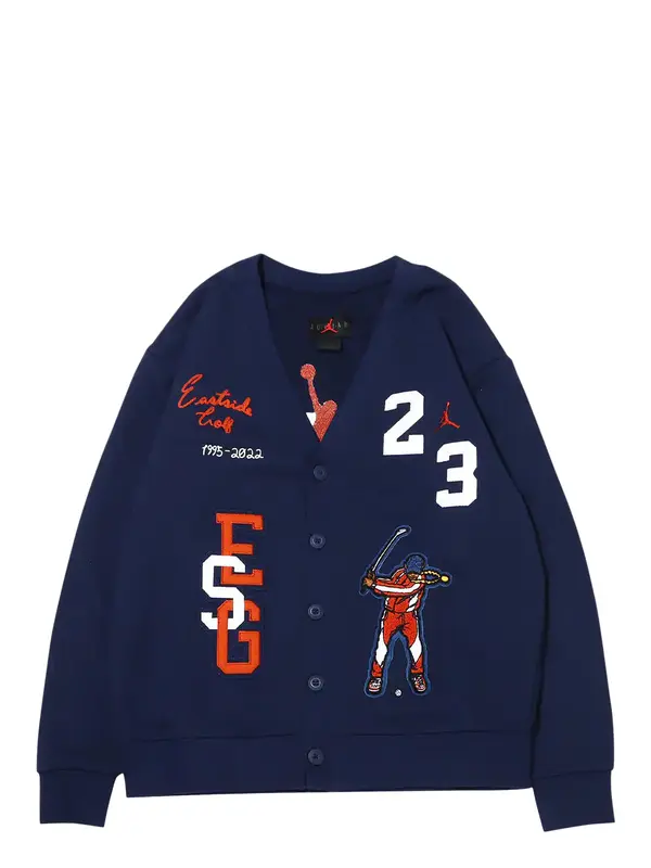JORDAN X Eastside Golf Cardigan - Blue