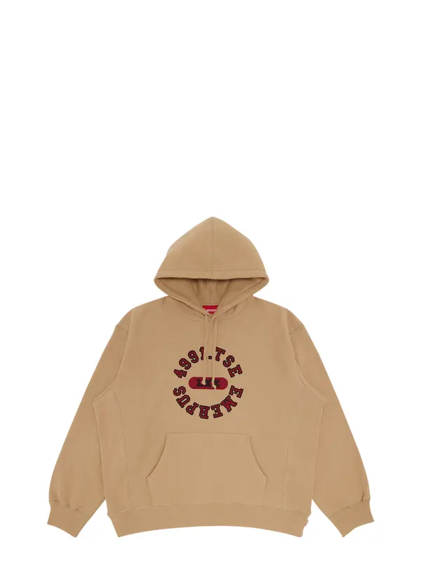 Supreme Reverse Hooded Sweatshirt - Tan