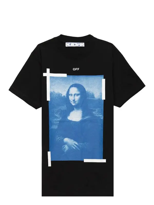 Off-White Monalisa Short-sleeve Slim Tee /white - Black