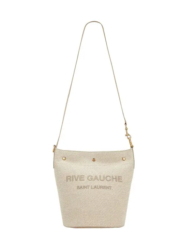 Saint Laurent Rive Gauche Bucket Bag - Cream