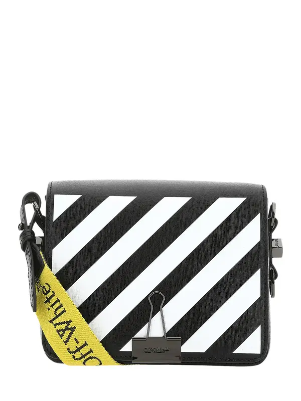 Off-White Diag Flap Bag - Black