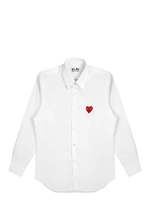 Play Comme Des Garcon Woven Shirt - White