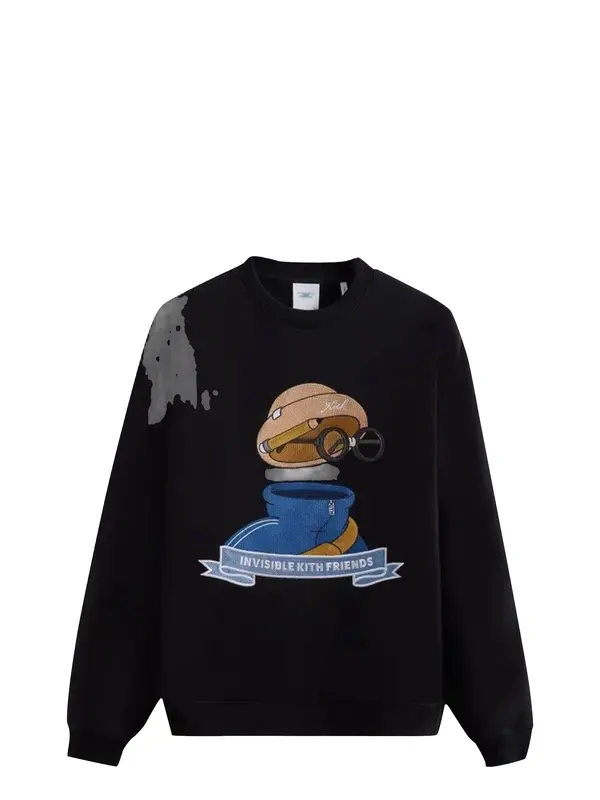 Kith X Invisible Friends Crewneck - Black