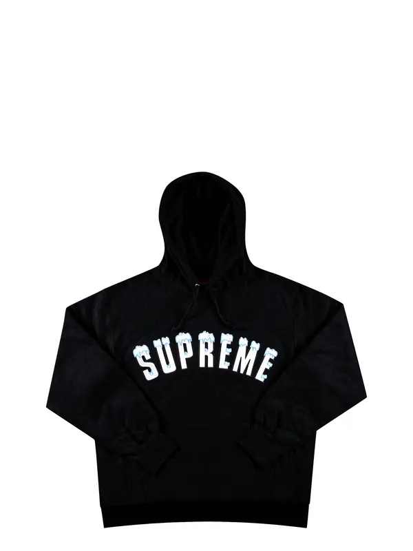Supreme Icy Arc Hooded Sweatshirt - Black