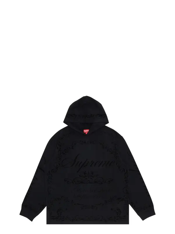Supreme Celebré Hooded Long-sleeve Top - Black