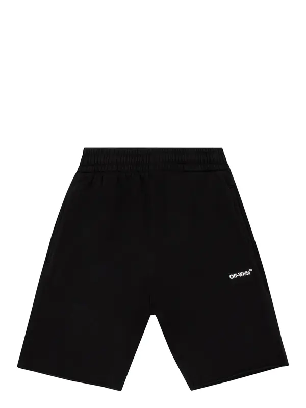 Off-White Diag Helvetica Sweatshorts - Black
