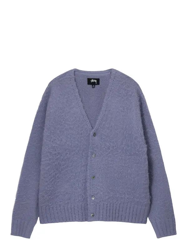 StÜssy Brushed Cardigan - Purple
