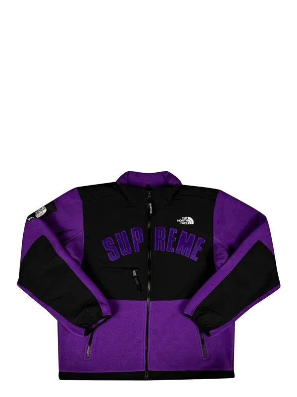 Supreme X The North Face Arc Logo Denali Fleece Jacket - Purple