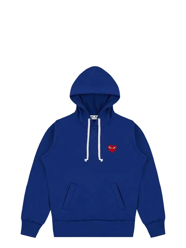 Play Comme Des Garcon Hooded Sweatshirt - Blue