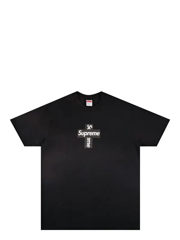 Supreme Cross Box Logo Tee - Black