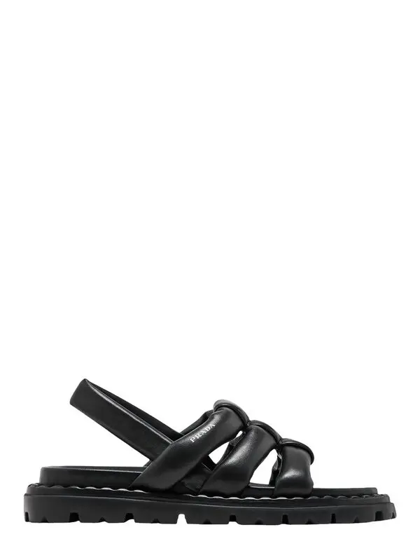 Prada Nappa Sandals - Black