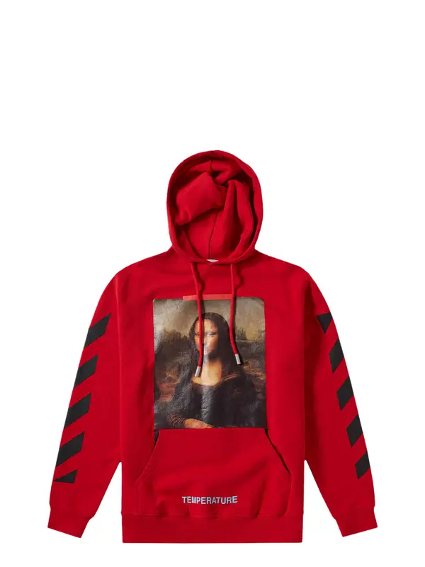 Off-White Mona Lisa Hooded Sweatshirt - Red