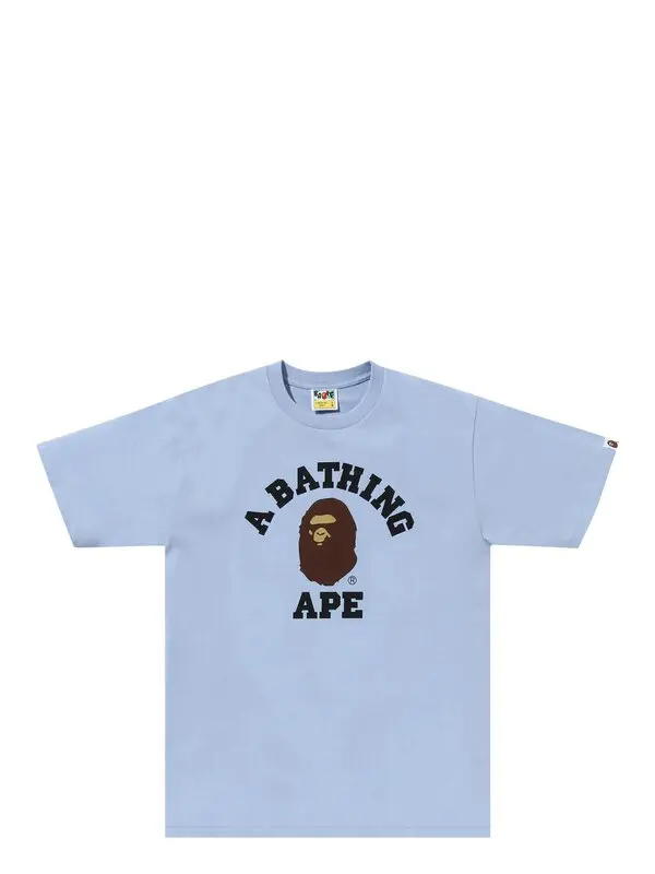 A BATHING APE Pigment College Tee 'sax - Blue