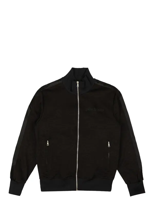Palm Angels Tuxedo Leopard Track Jacket - Black