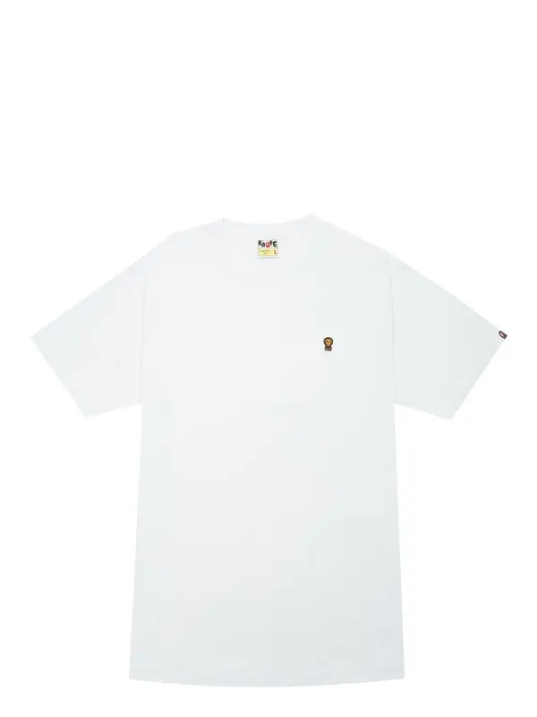 A BATHING APE Baby Milo One Point Tee - White