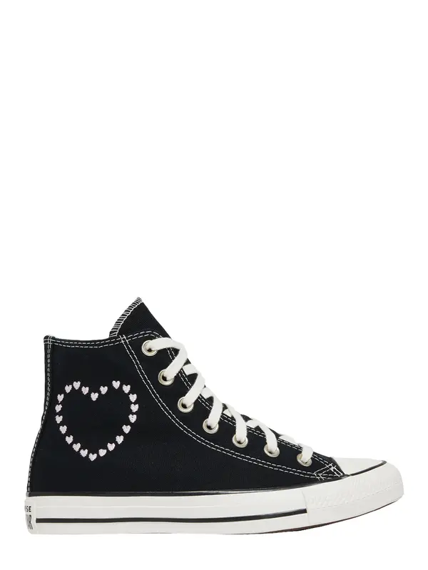 CONVERSE Chuck Taylor All Star High 'embroidered Hearts - Black