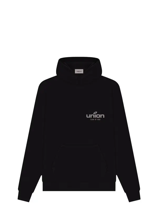 Fear Of God X Union Vintage Pullover Hoodie - Black