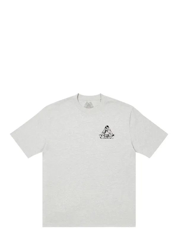 PALACE Tri-heads T-shirt Marl - Grey